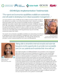 CHCN_OCHIN Epic Quote sheet - Alameda Health Consortium